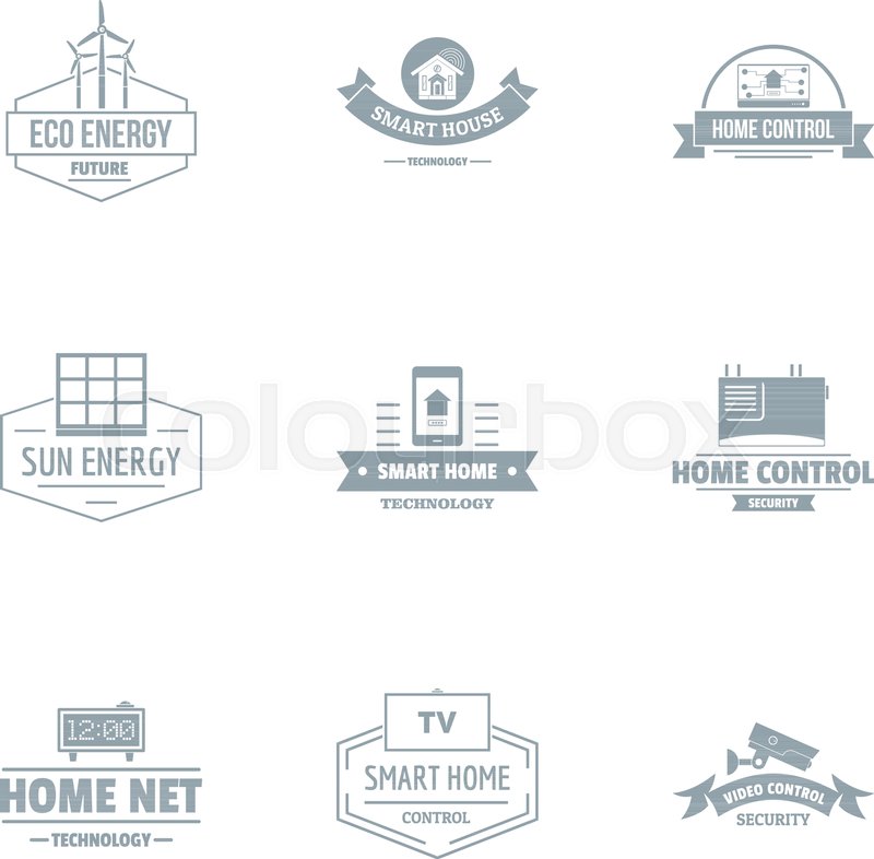 Energy logo set. Simple set of 9 ... | Stock vector | Colourbox