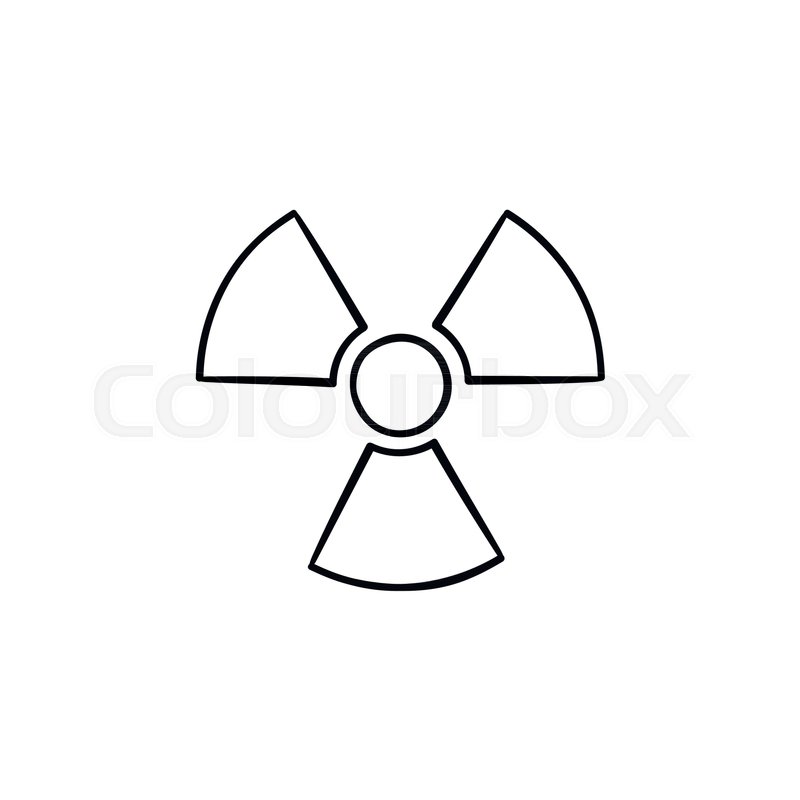 Radioactive Symbol Outline