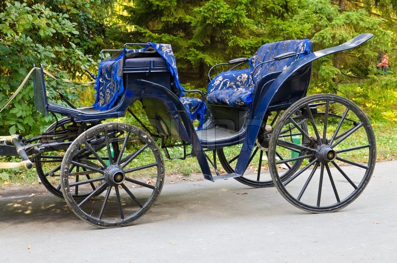 Old becoming blue the carriage for ... | Stock image | Colourbox
