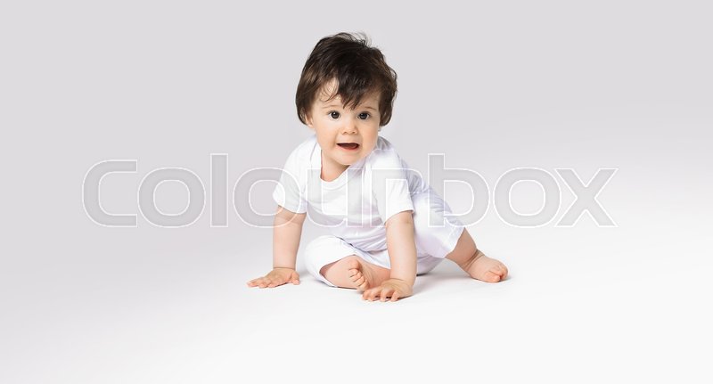 Baby Crawling Side View