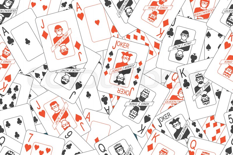 Seamless pattern of playing cards ... | Stock vector | Colourbox