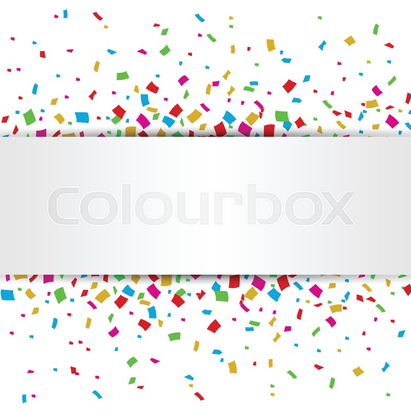 Illustration of Colorful Confetti ... | Stock vector | Colourbox