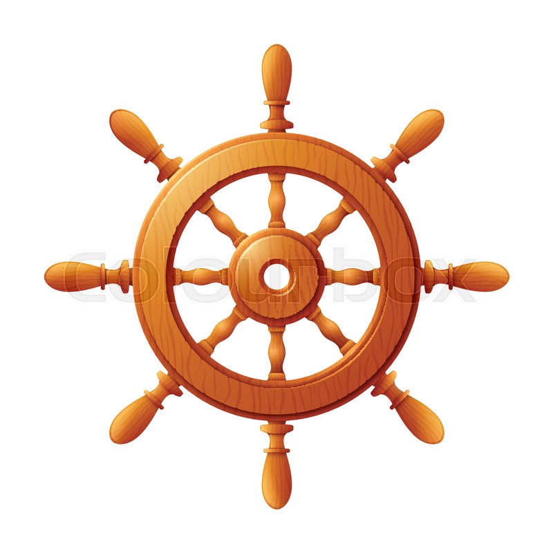 Illustration of Ship wheel marine ... | Stock vector | Colourbox