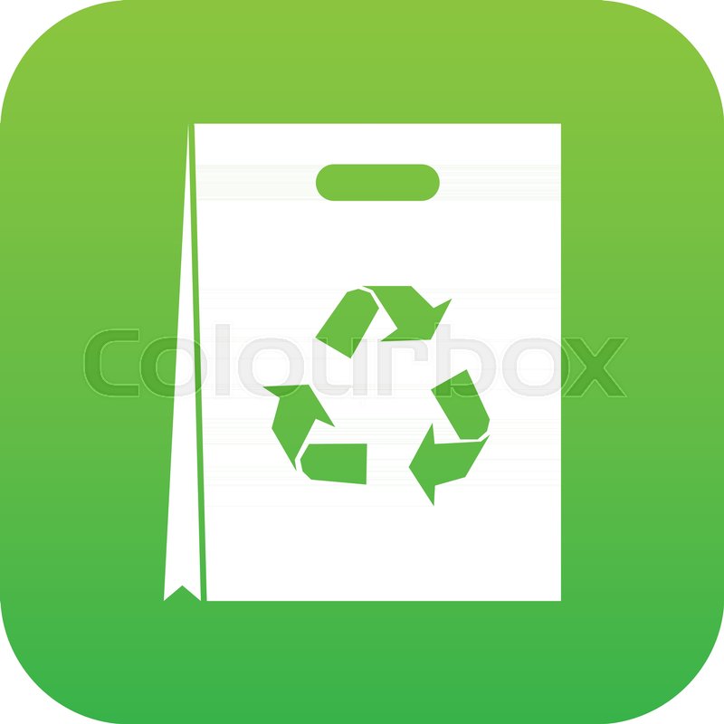 Package recycling icon digital green ... | Stock vector | Colourbox