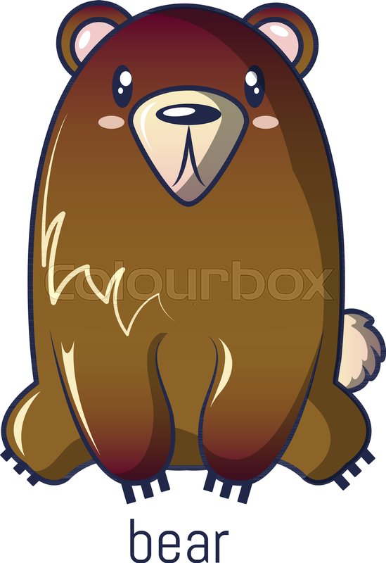 Bear icon. Cartoon illustration of ... | Stock vector | Colourbox
