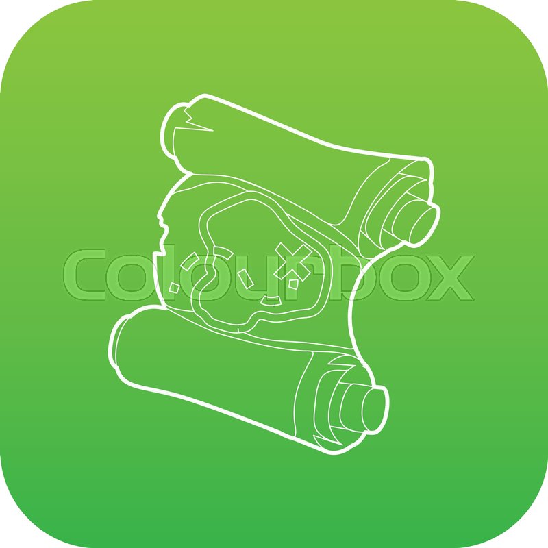 Map icon green vector isolated on ... | Stock vector | Colourbox