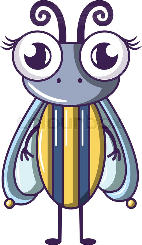 Biology fly icon. Cartoon illustration ... | Stock vector | Colourbox