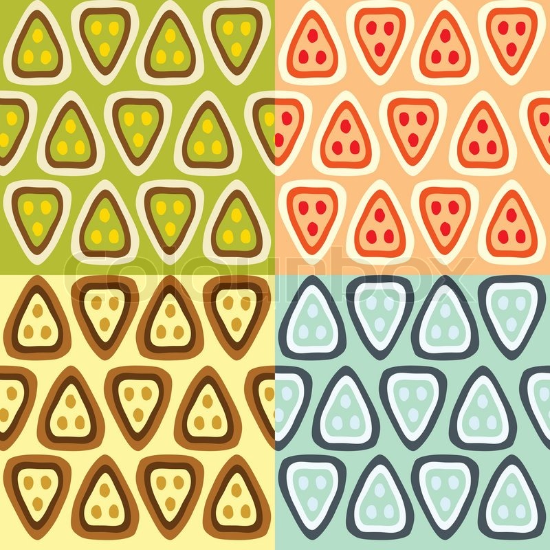 Four patterns | Stock vector | Colourbox
