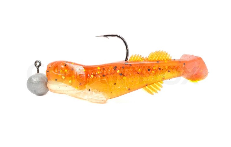 Silicon Fishing Twister with Hook and ... | Stock image | Colourbox