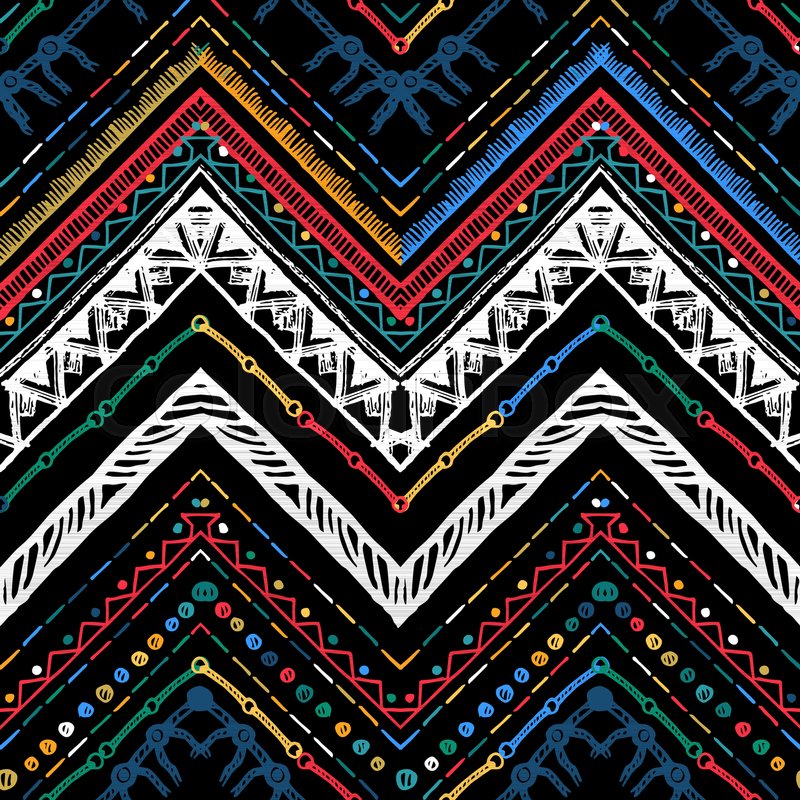 Chevron Pattern With Initials E