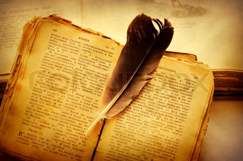 Poetry, antique, blank | Stock Photo | Colourbox