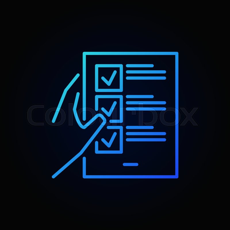 Checklist Icon Blue