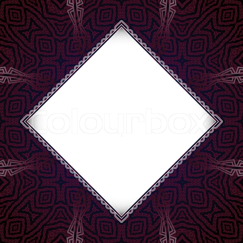Square template for design, abstract ... | Stock vector | Colourbox