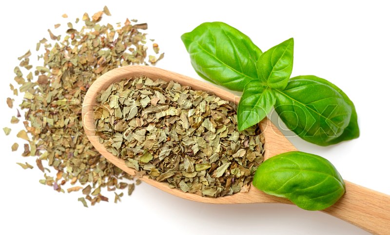 Dried Basil Leaves