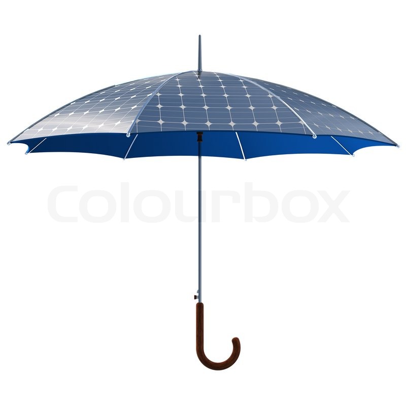 Photovoltaic umbrella | Stock image | Colourbox