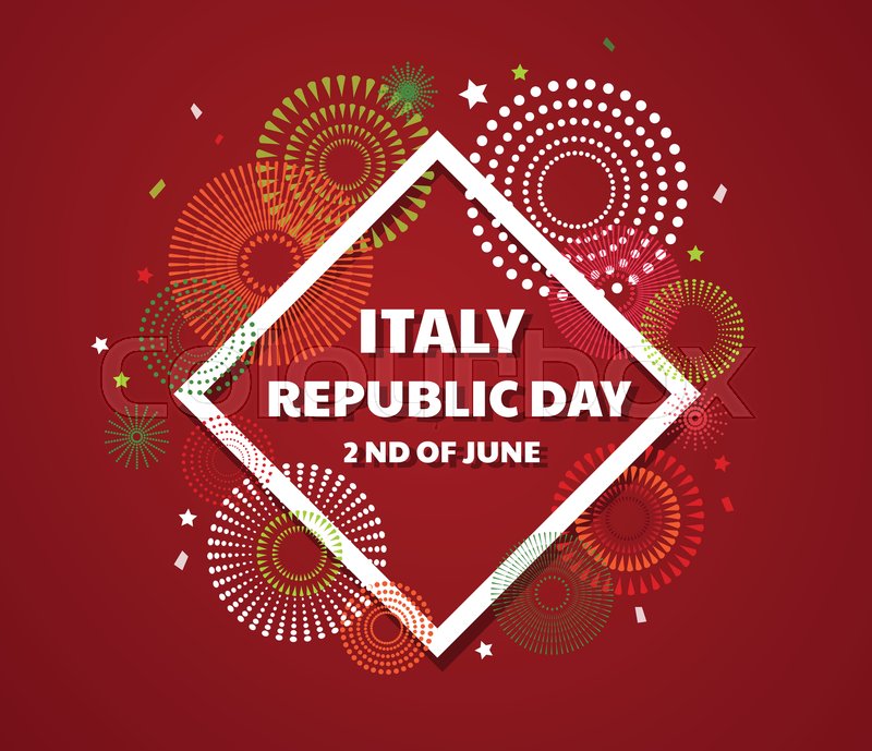 Italian independence day celebration. ... | Stock vector | Colourbox