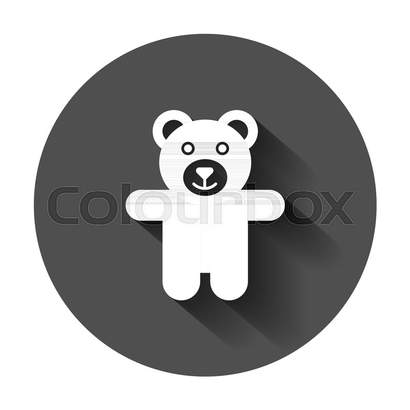 Teddy bear plush toy icon. Vector ... | Stock vector | Colourbox