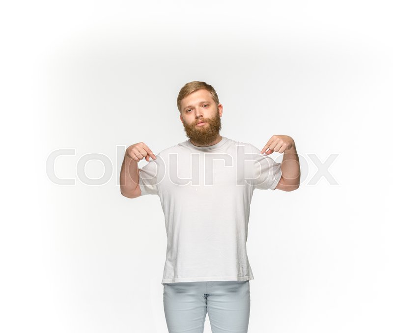 Closeup of young man's body in empty ... | Stock image | Colourbox
