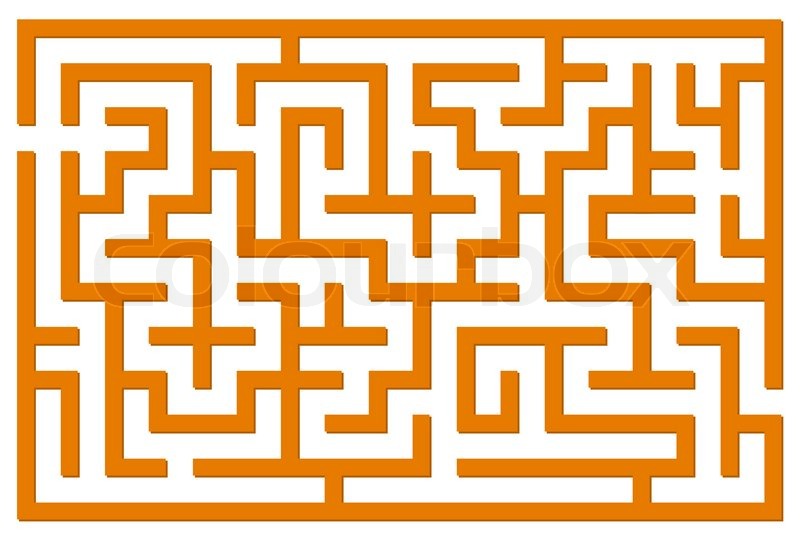 Maze. Vector llustration. | Stock Vector | Colourbox
