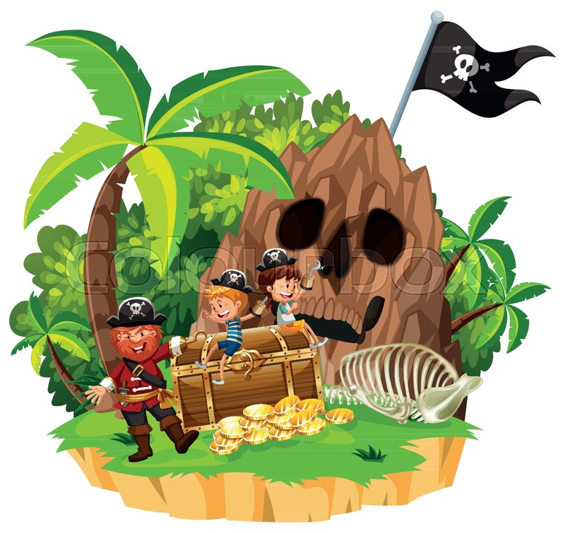Pirate Island Clipart