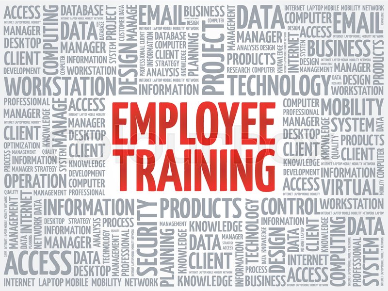 Employee Training word cloud collage, ... | Stock vector | Colourbox