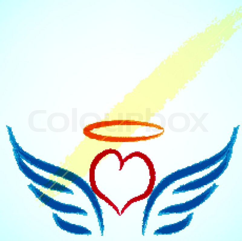 Vector illustration of angel icon | Stock vector | Colourbox