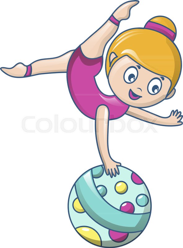 Woman acrobat icon. Cartoon of woman ... | Stock vector | Colourbox