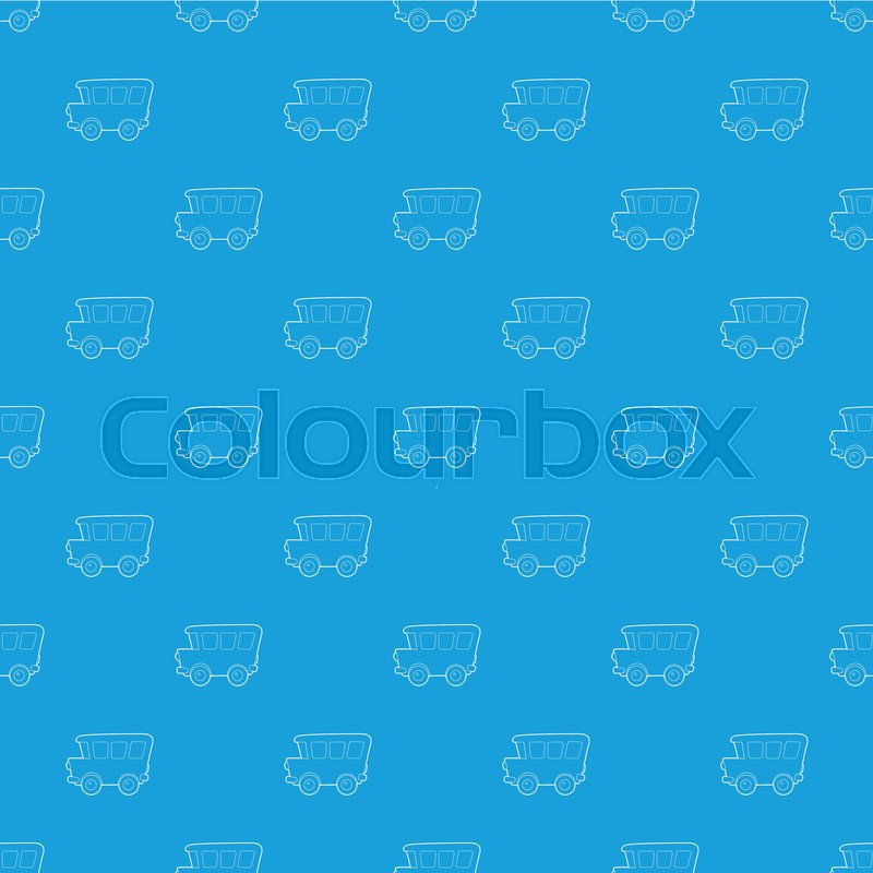 School bus pattern vector seamless ... | Stock vector | Colourbox