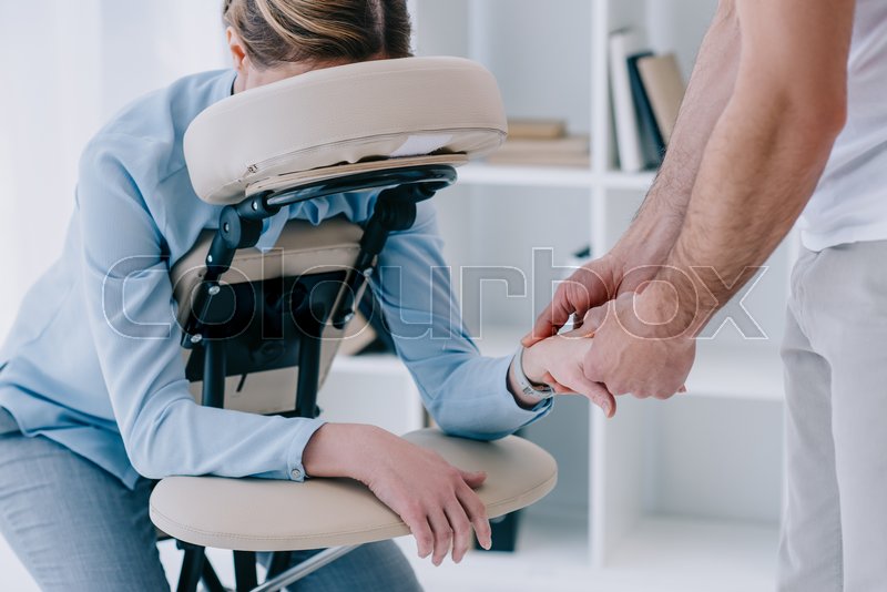 Masseur Doing Hands Massage For Stock Image Colourbox