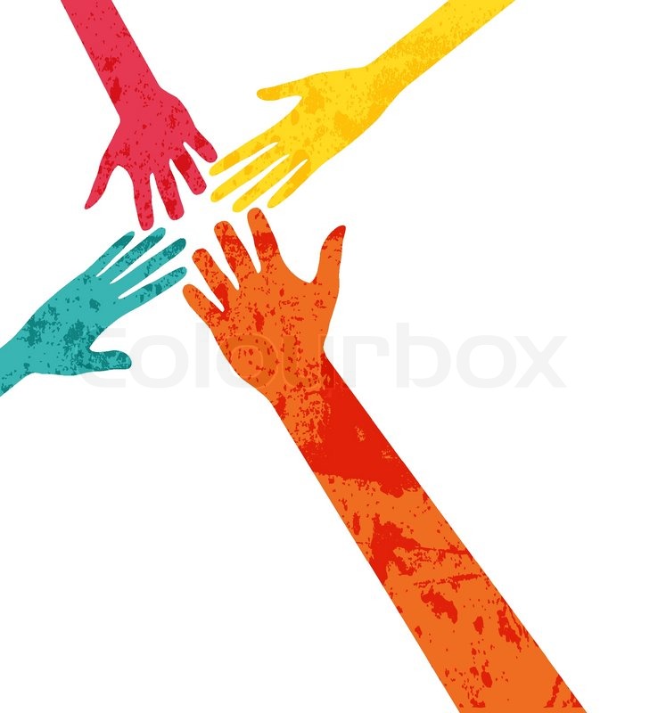 Hands connecting | Stock vector | Colourbox