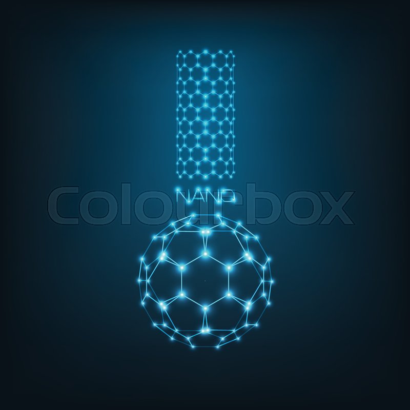 Nanoscience, nanotechnology concept ... | Stock vector | Colourbox