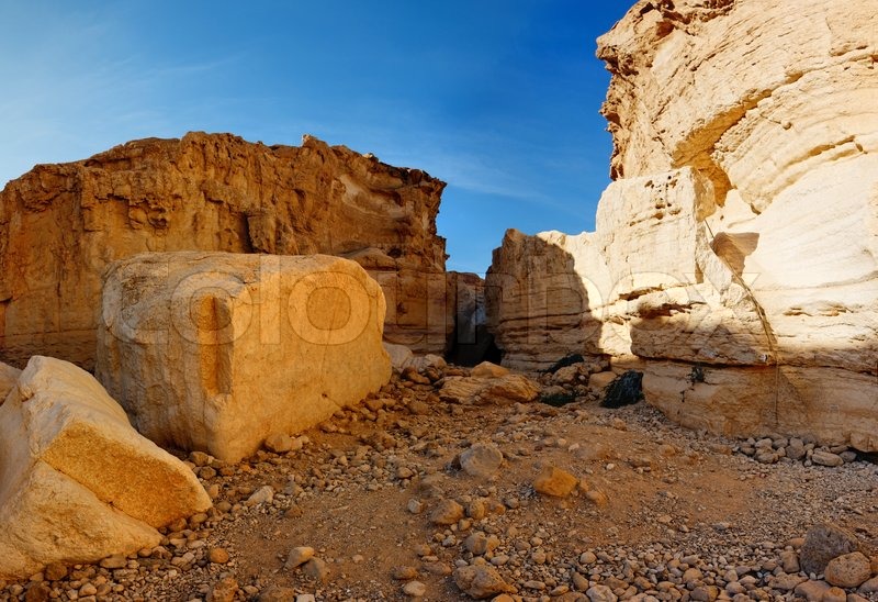 Sandstone rocks in the desert | Stock image | Colourbox