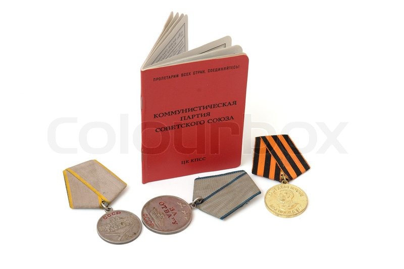 Soviet communist party membership card ... | Stock image | Colourbox