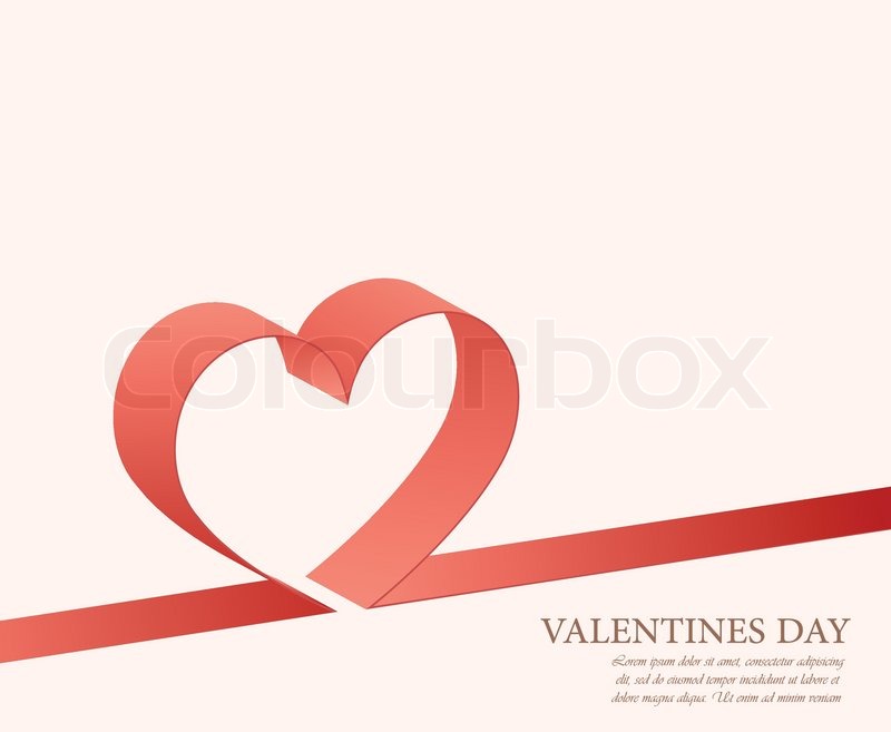 Bright baggrund med 3d hjerte | Stock vektor | Colourbox
