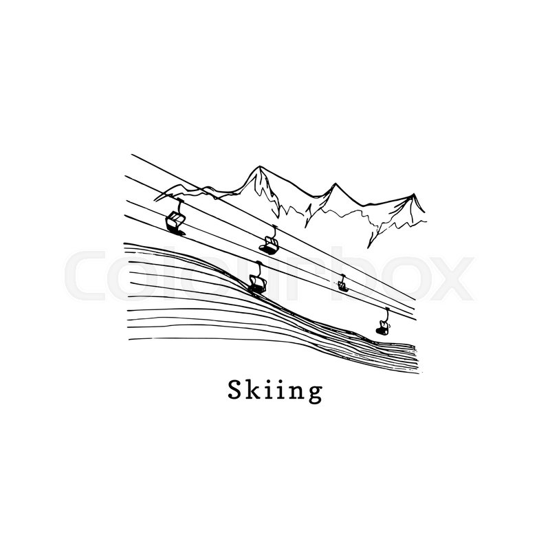 Skiing Sketch