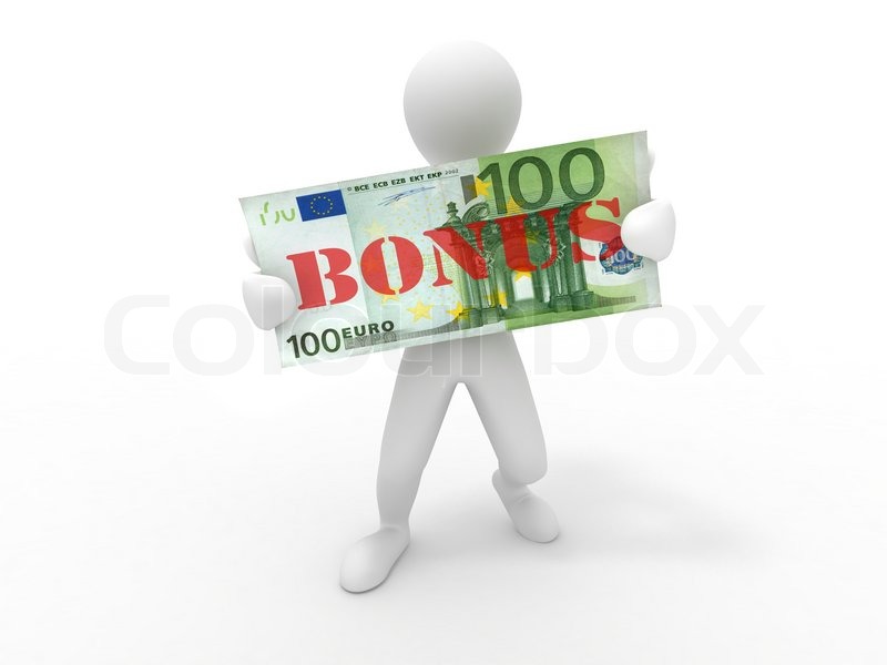 Männer mit Euro. Bonus. 3D | Stock Bild | Colourbox