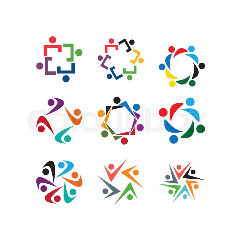 Community people organization logo ... | Stock vector | Colourbox