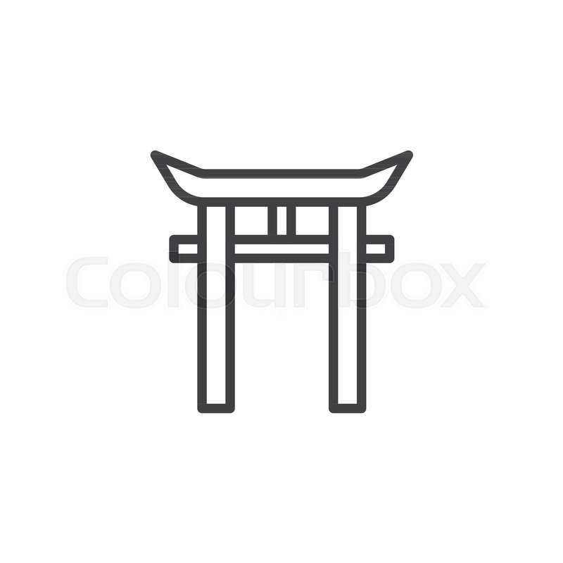 Shinto Shrine Drawing