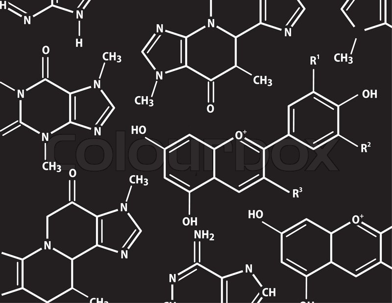 Chemistry formulas seamless ... | Stock vector | Colourbox