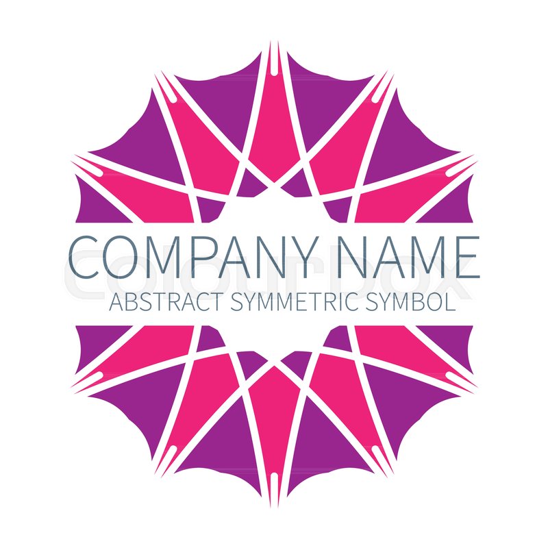 Abstract Symmetry Circle Logo. Harmony ... | Stock vector | Colourbox