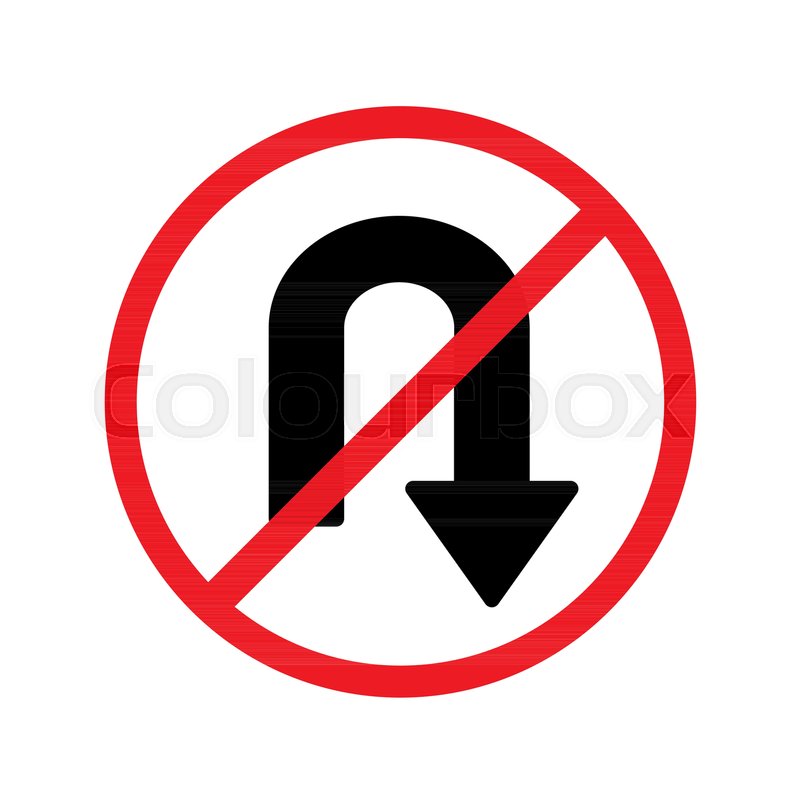 U Turn Permitted Sign