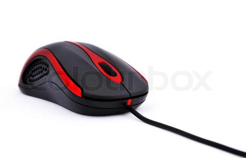 Computer-Maus auf weißem Hintergrund | Stock Bild | Colourbox