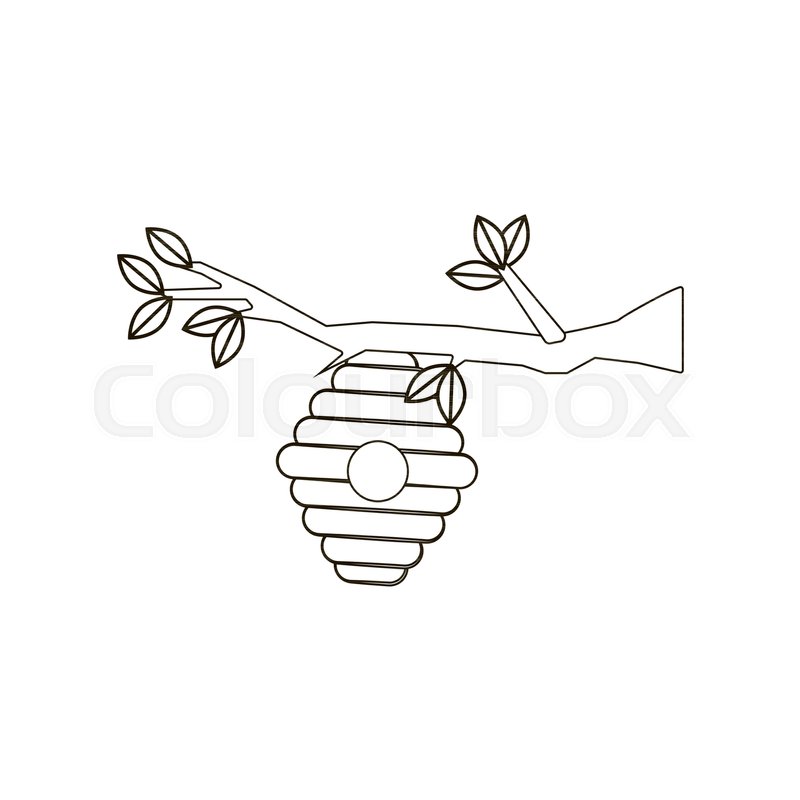 Beehive Tree Drawing