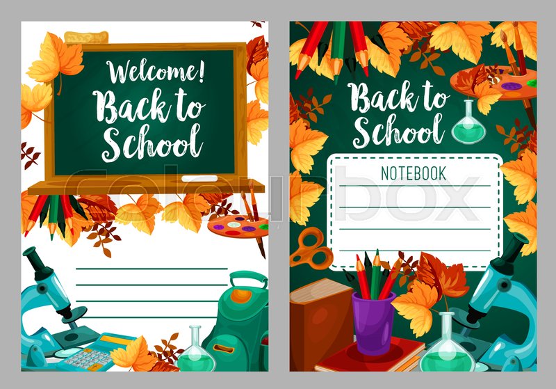 School Notebook Cover Design