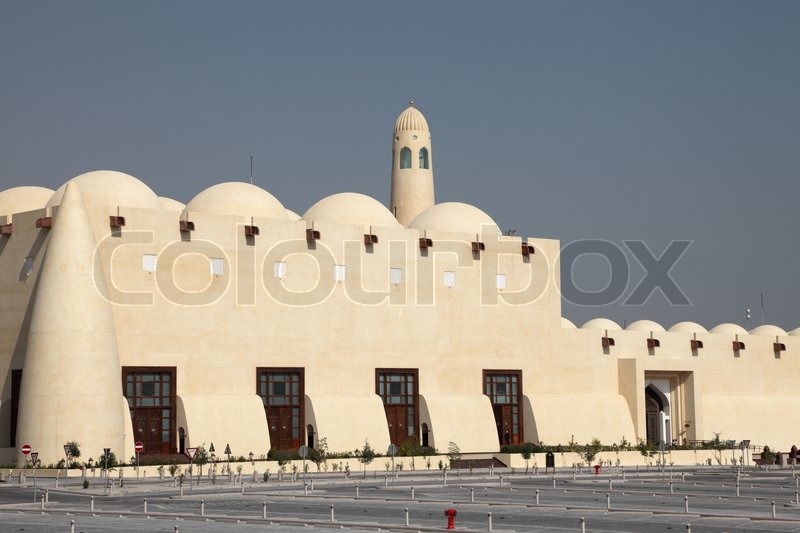 The Qatar State Grand Mosque in Doha | Stock Photo | Colourbox