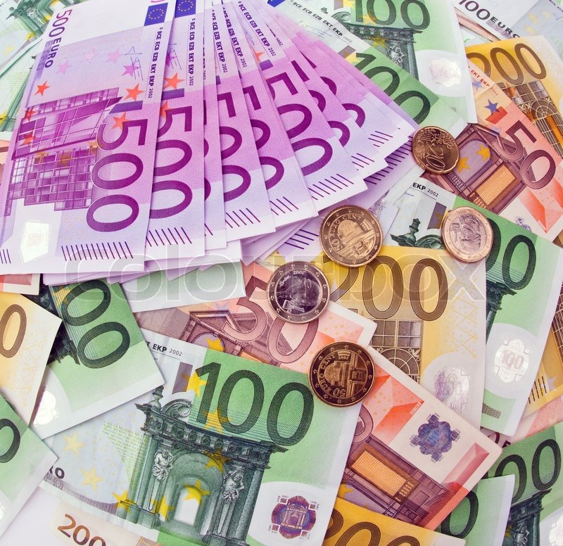 Viele Euro-Banknoten der Europäischen ... | Stock Bild | Colourbox