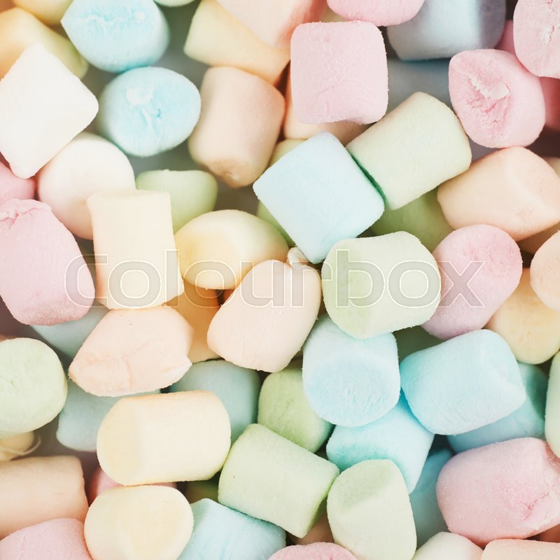 Mini Marshmallows Colored