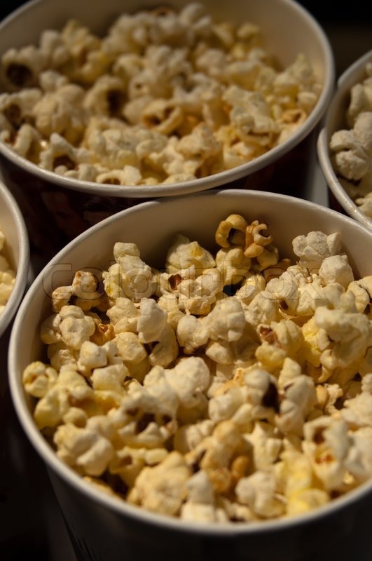 Popcorn Buckets at the Movies | Stock Photo | Colourbox