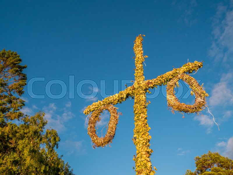 Swedish maypole used on midsummer or ... | Stock image | Colourbox