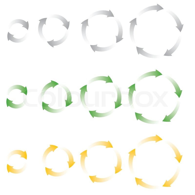 Set -Prozess icons vector illustration | Stock-Vektor | Colourbox